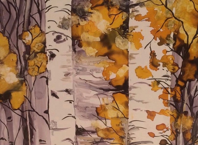 Gray Birch - Lynn Winkel Art